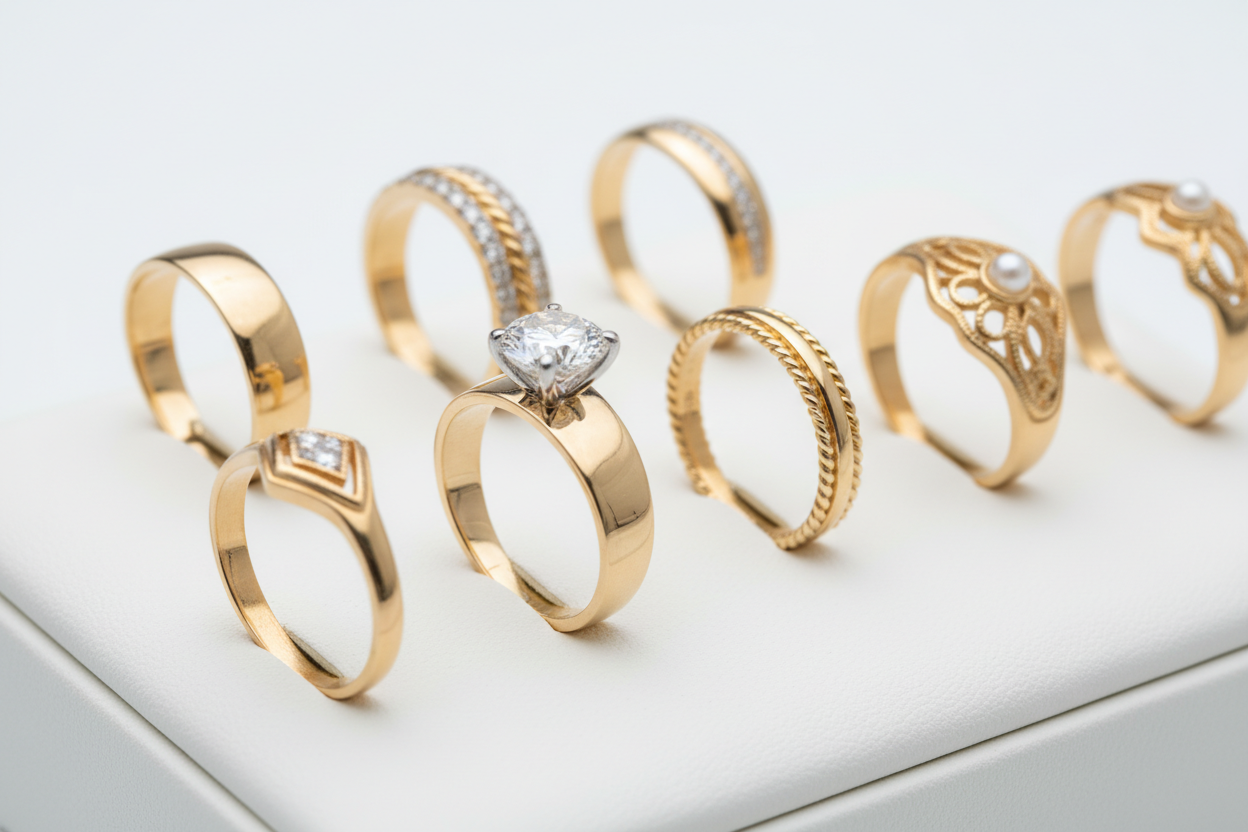 Anillos oro 18K – Joyas Dinar